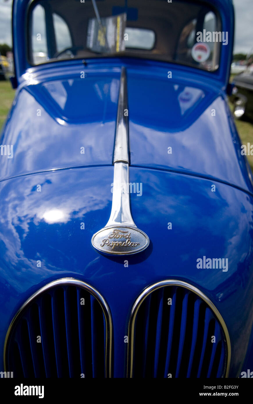 wide angle front end of Ford Popular Car Stock Photo - Alamy