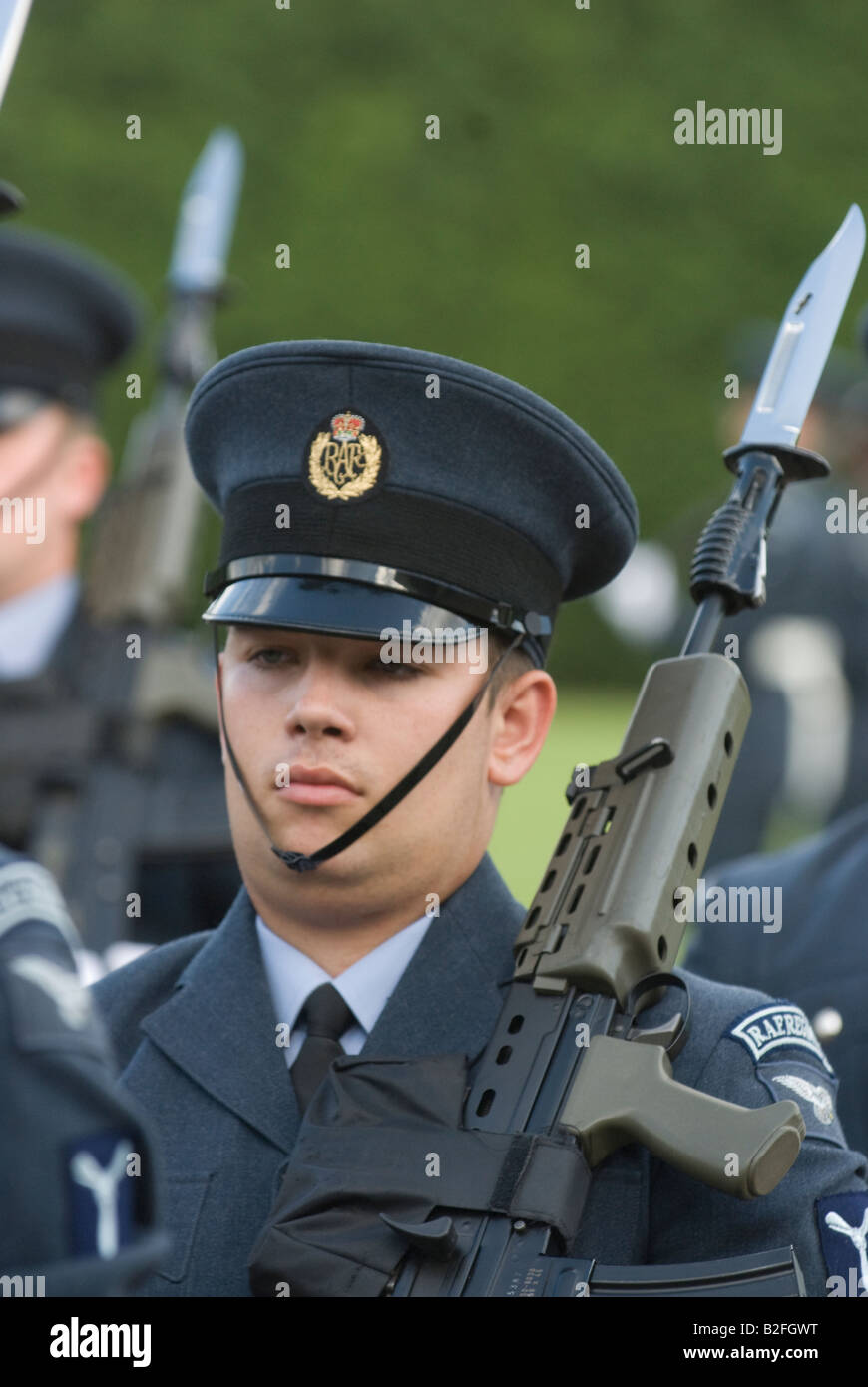 RAF Soldiers On Parade Stock Photo - Alamy