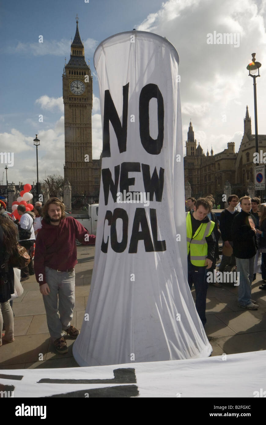 Fossil Fools Day demonstration against Climate change with 'No New Coa ...