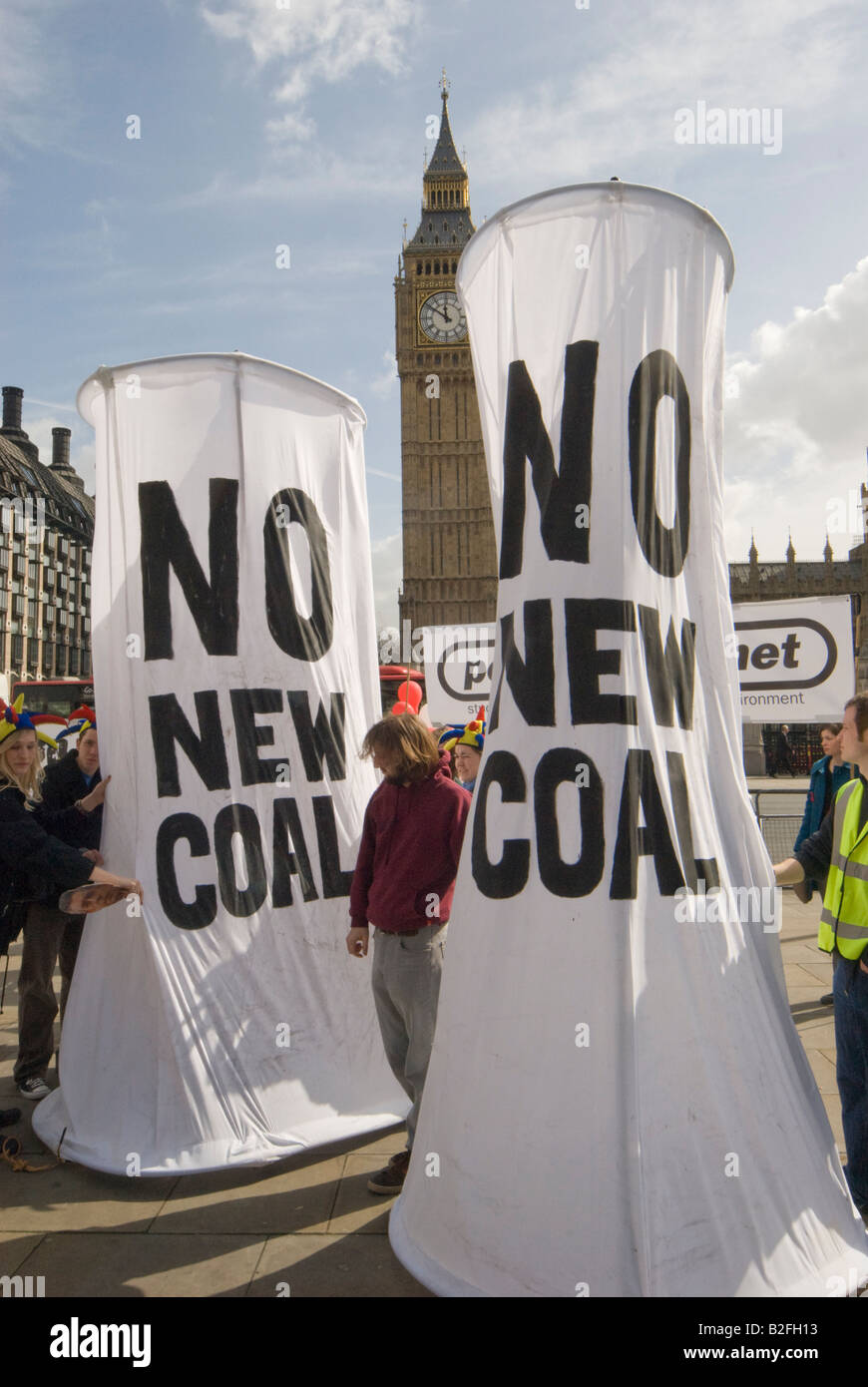 Fossil Fools Day demonstration against Climate change with 'No New Coa ...