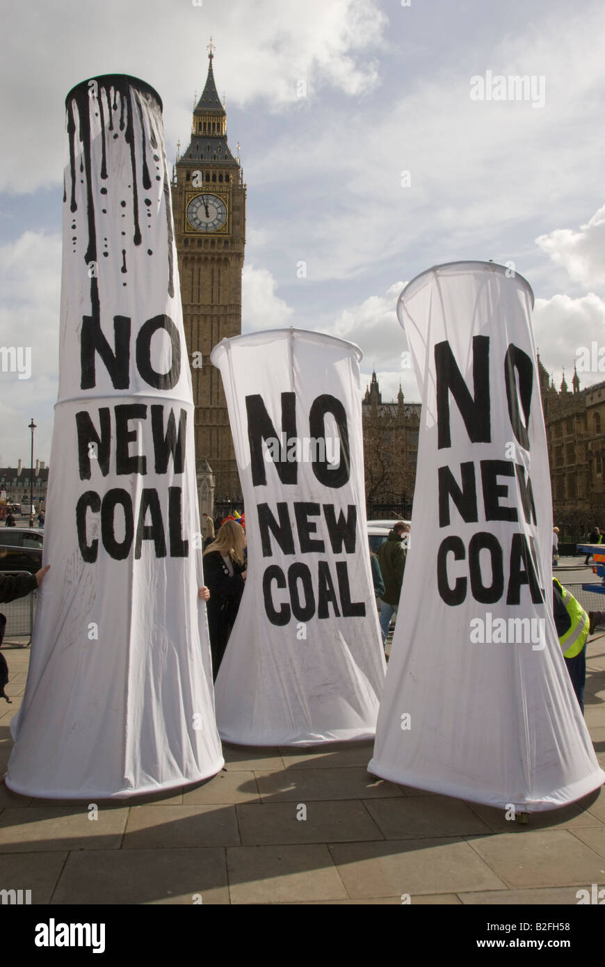 Fossil Fools Day demonstration against Climate change with 'No New Coa ...