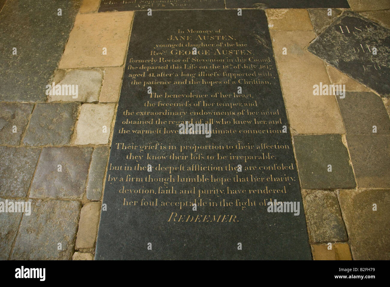 Jane austen's gravestone hi-res stock photography and images - Alamy