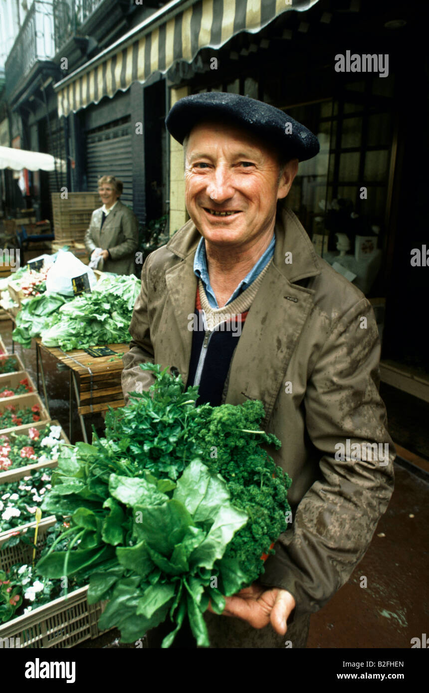 man hoding greens france Stock Photo - Alamy