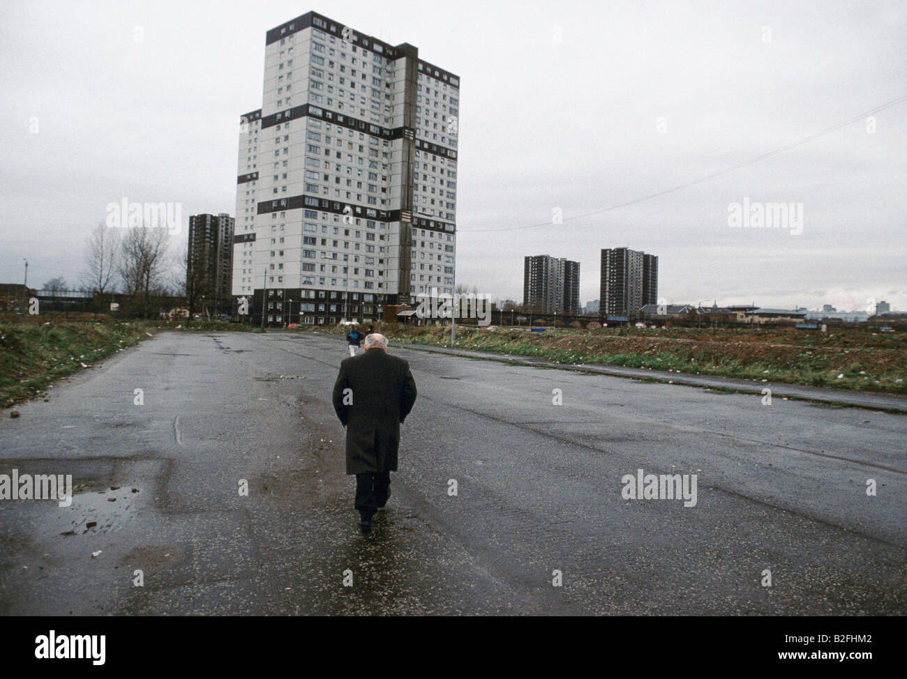 tower block gorbals glasgow 1992 Stock Photo - Alamy