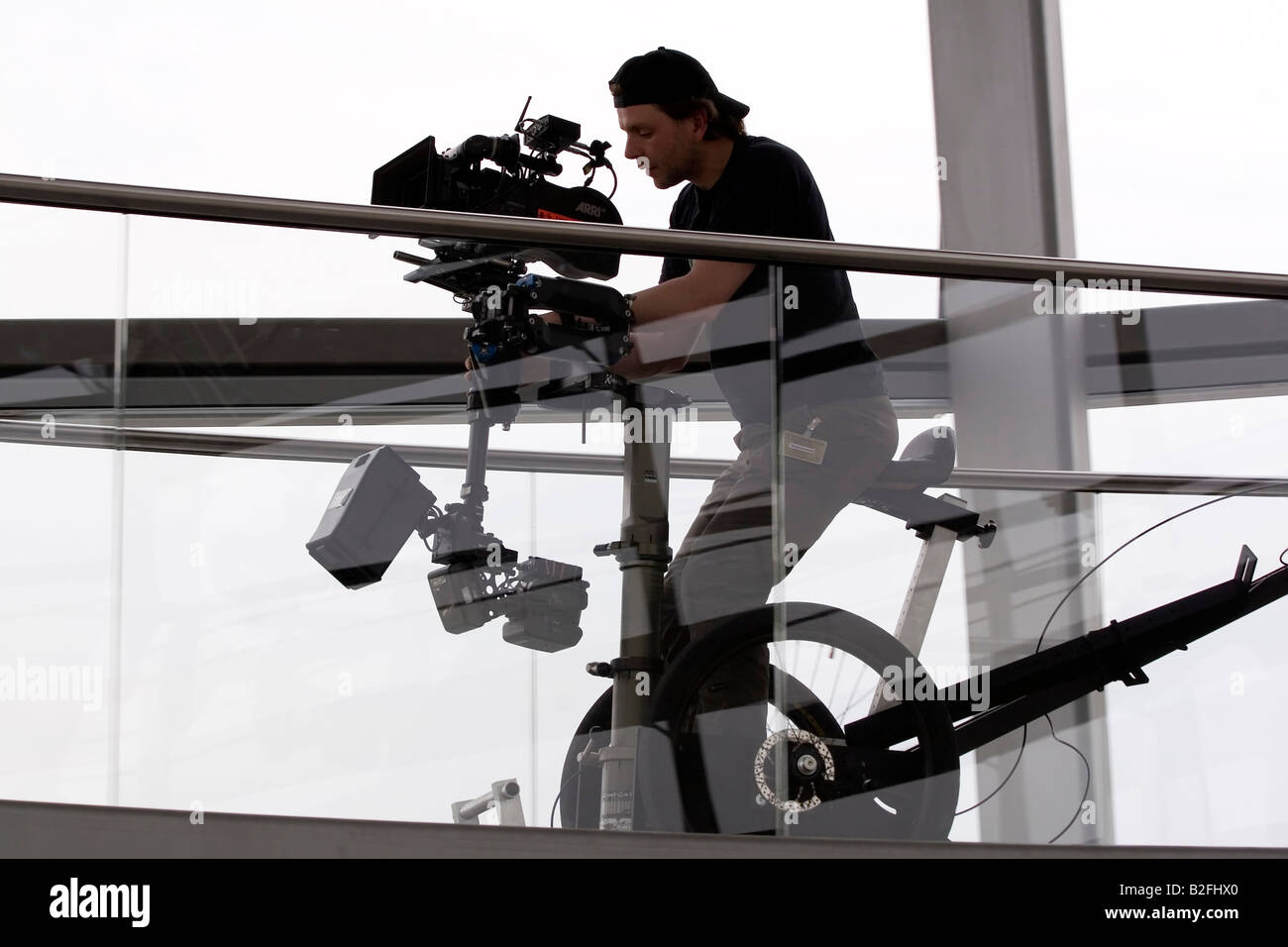 Camera operator at work Stock Photo - Alamy
