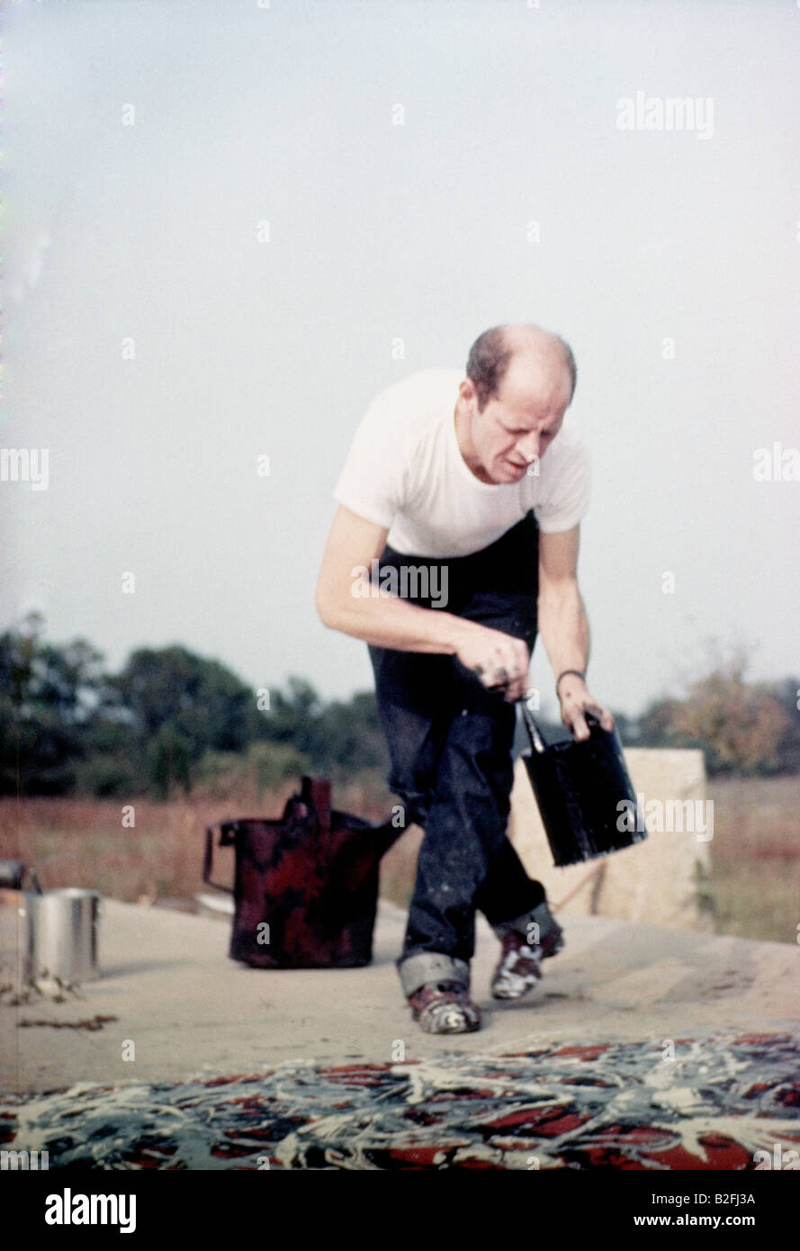 Jackson pollock painting hi-res stock photography and images - Alamy