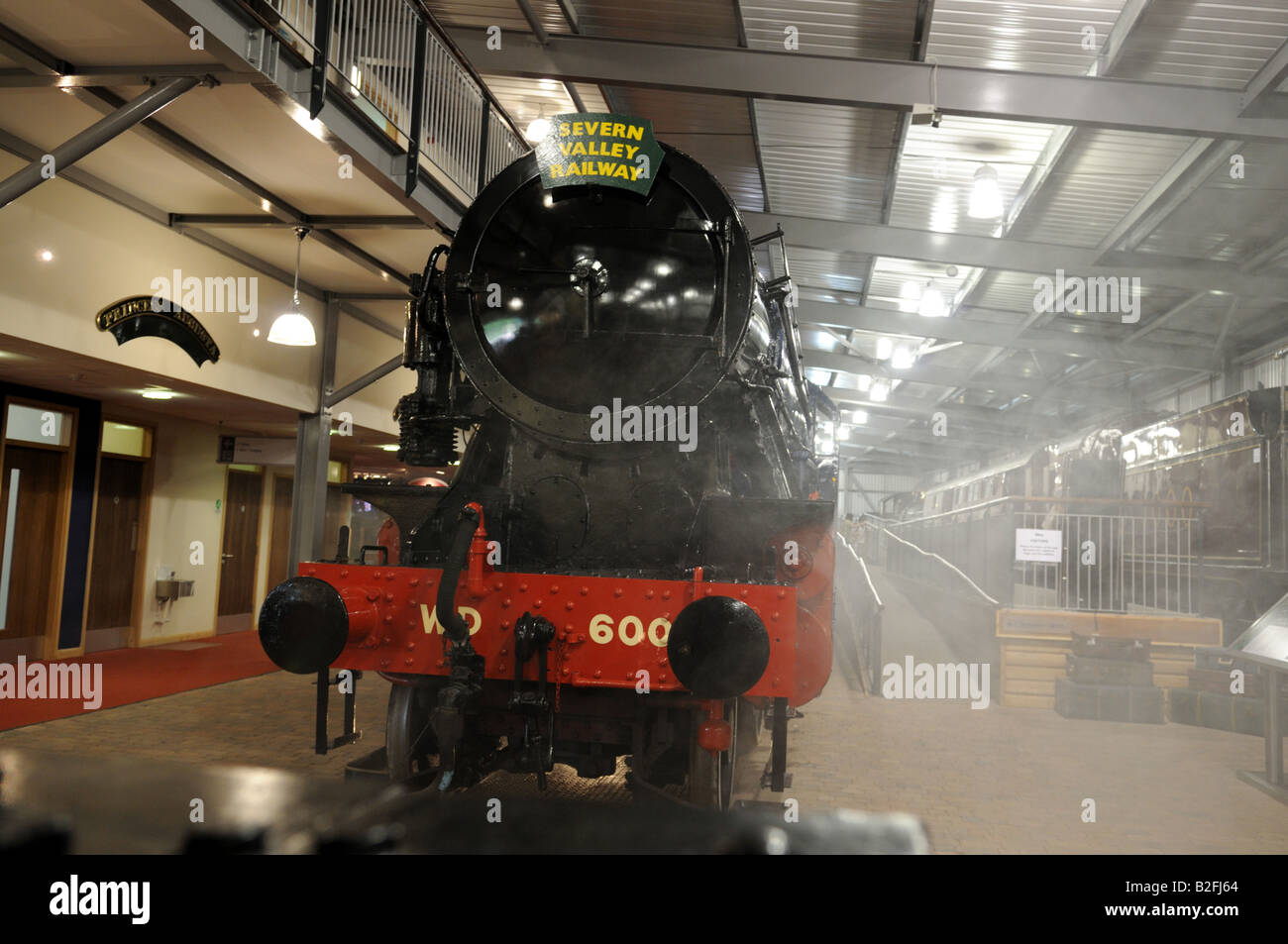 Inside the Engine House at Highley station on the Severn Valley Railway ...