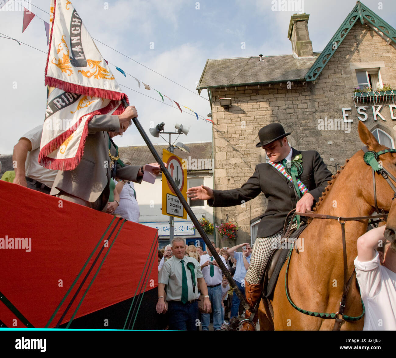 The Cornet Recieving The Town Standard At The Langholm Common Riding ...