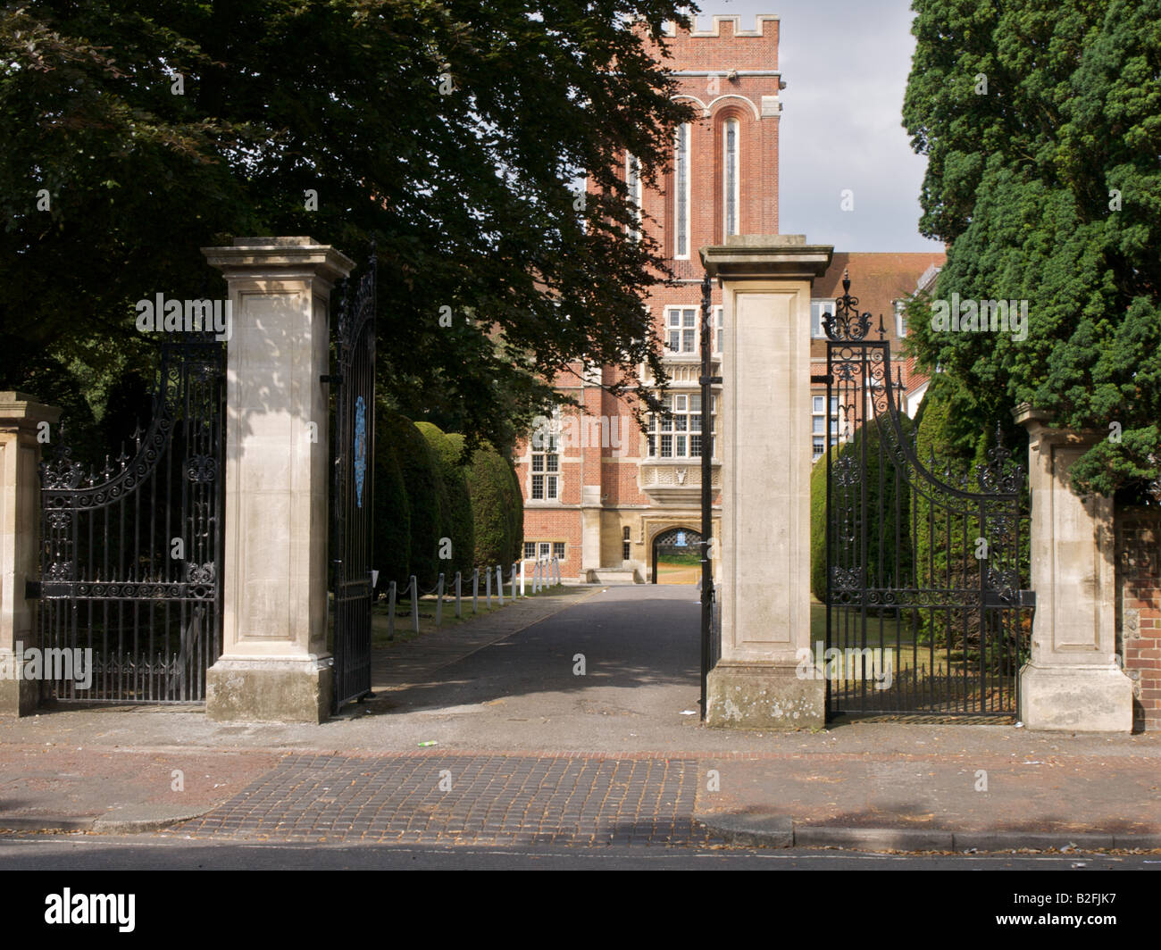 Entrance to Eastbourne College Stock Photo - Alamy