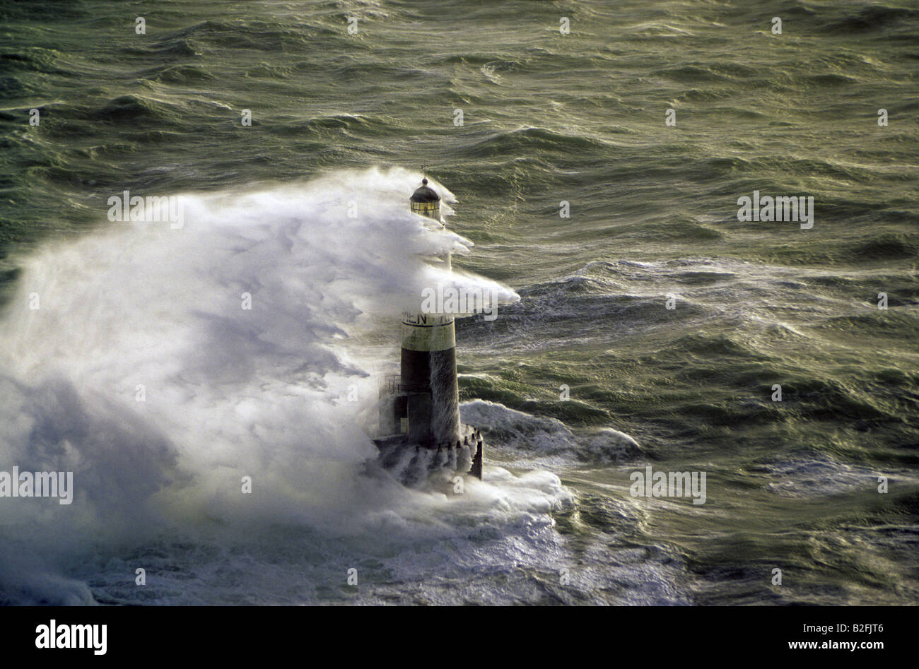 Ar Men lighthouse in France Stock Photo - Alamy