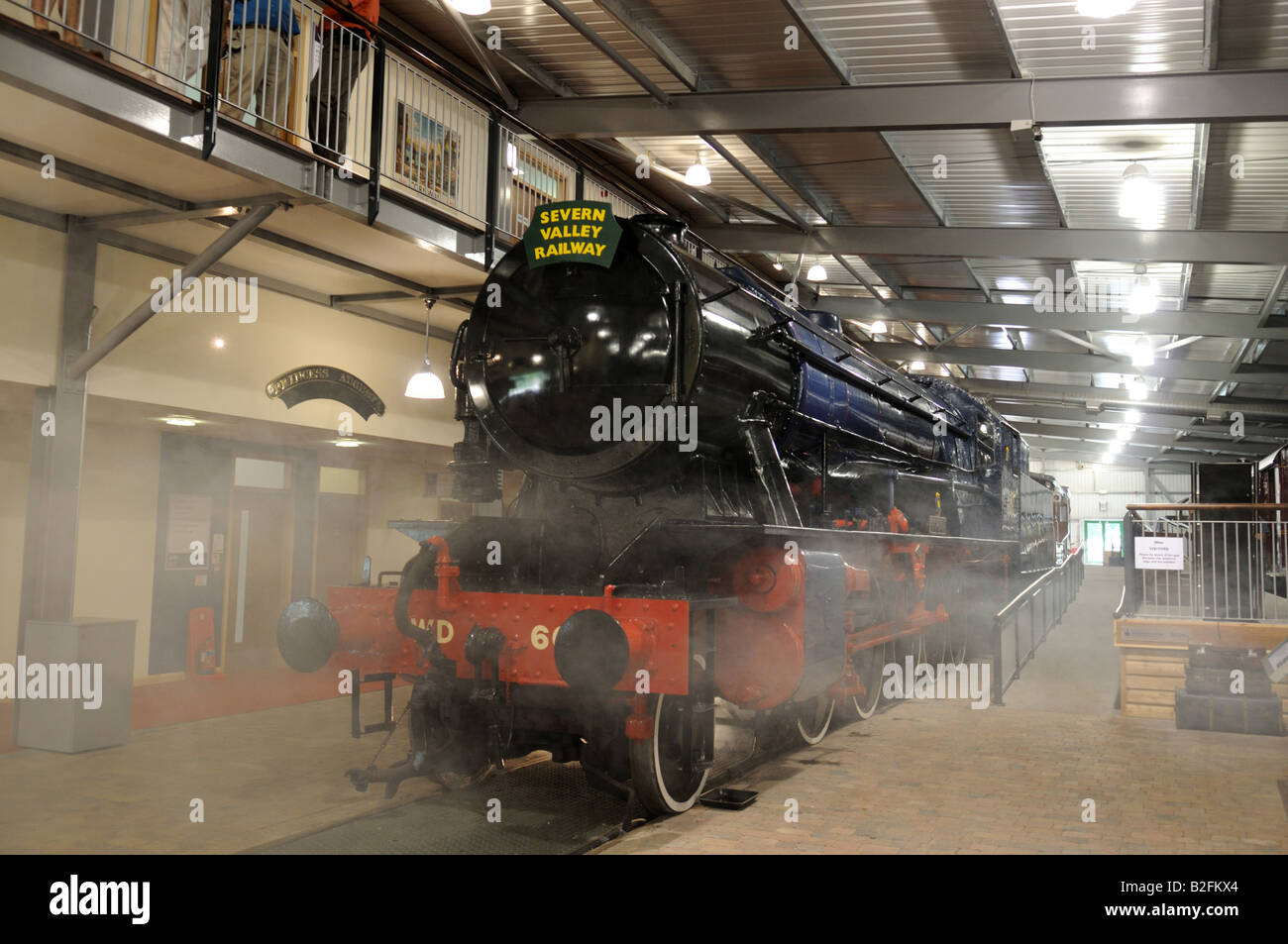 Inside the Engine House at Highley station on the Severn Valley Railway ...