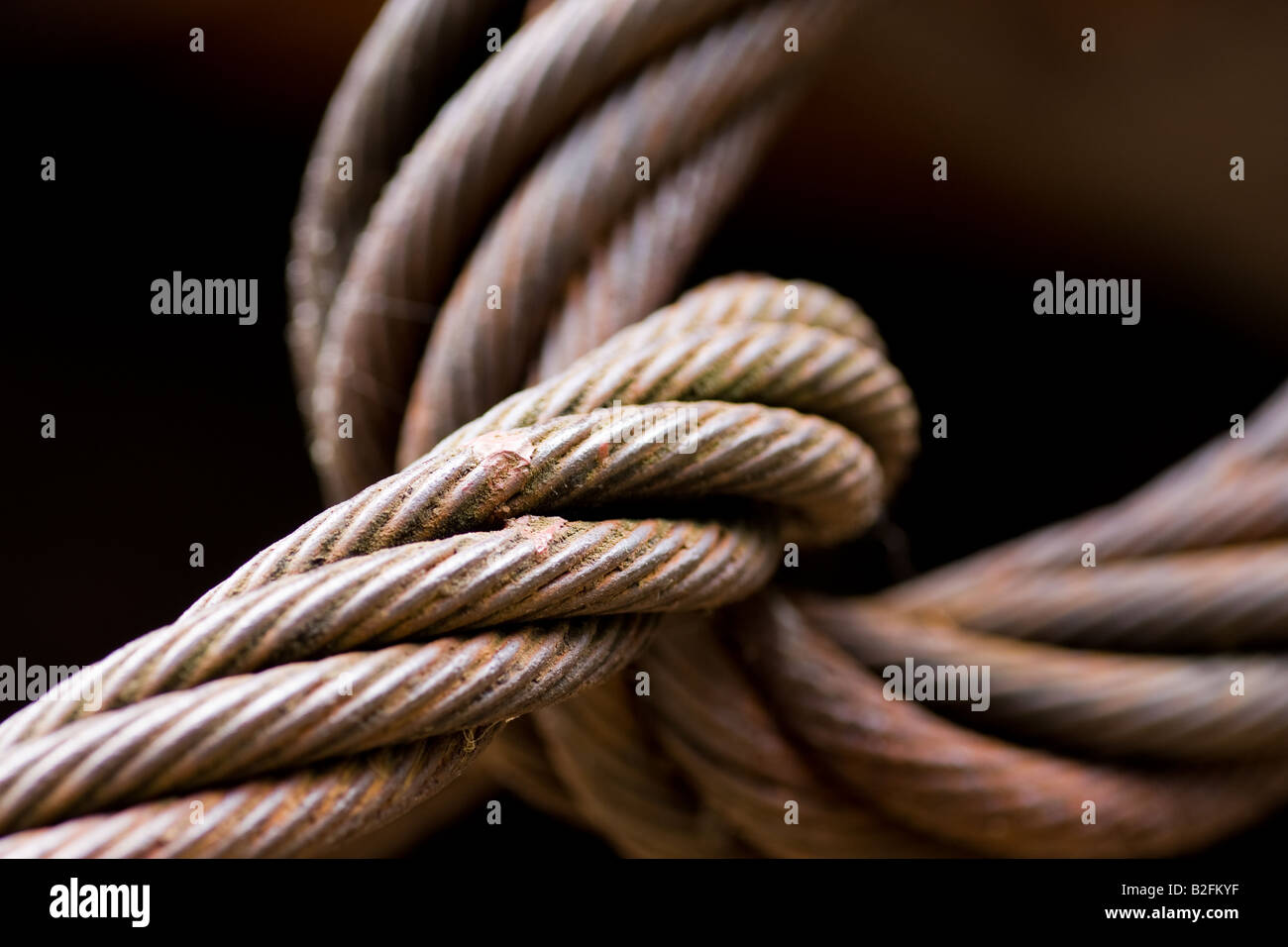 Old Wire Supports Stock Photo - Alamy