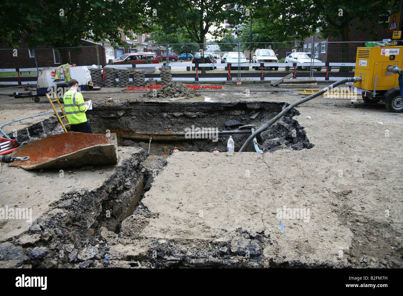 Fixing A Water Main High Resolution Stock Photography and Images - Alamy