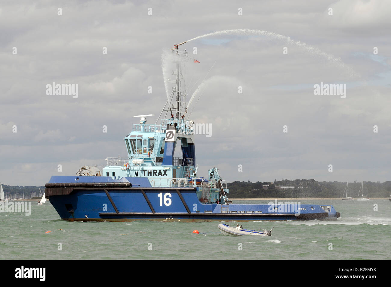 tug boat with fire fighting capabilities designed for towing tankships ...