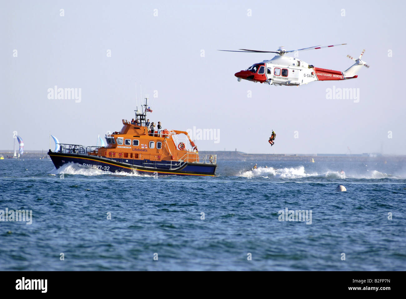 Hm coastguard helicopter channel hi-res stock photography and images ...