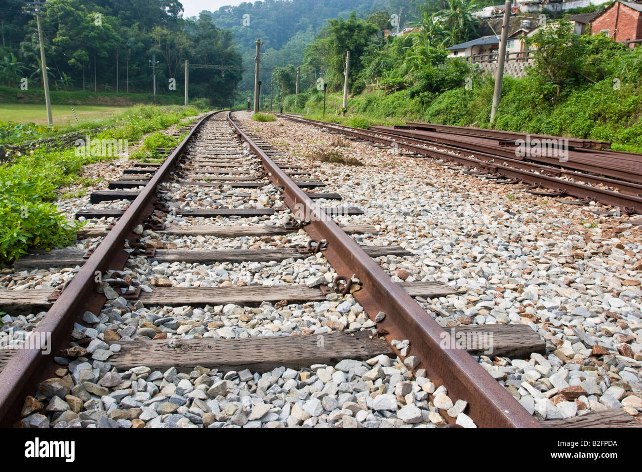 Broken railway track hi-res stock photography and images - Alamy