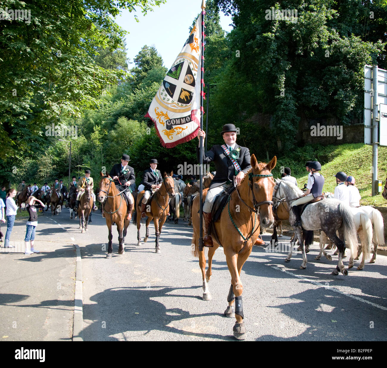 The Cornet With The Town Standard At The Langholm Common Riding ...