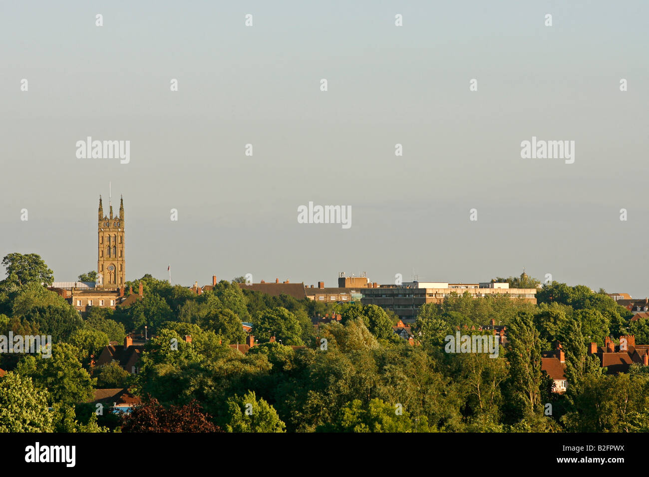 St Mary s Church and Priory Park Warwick England UK Stock Photo - Alamy