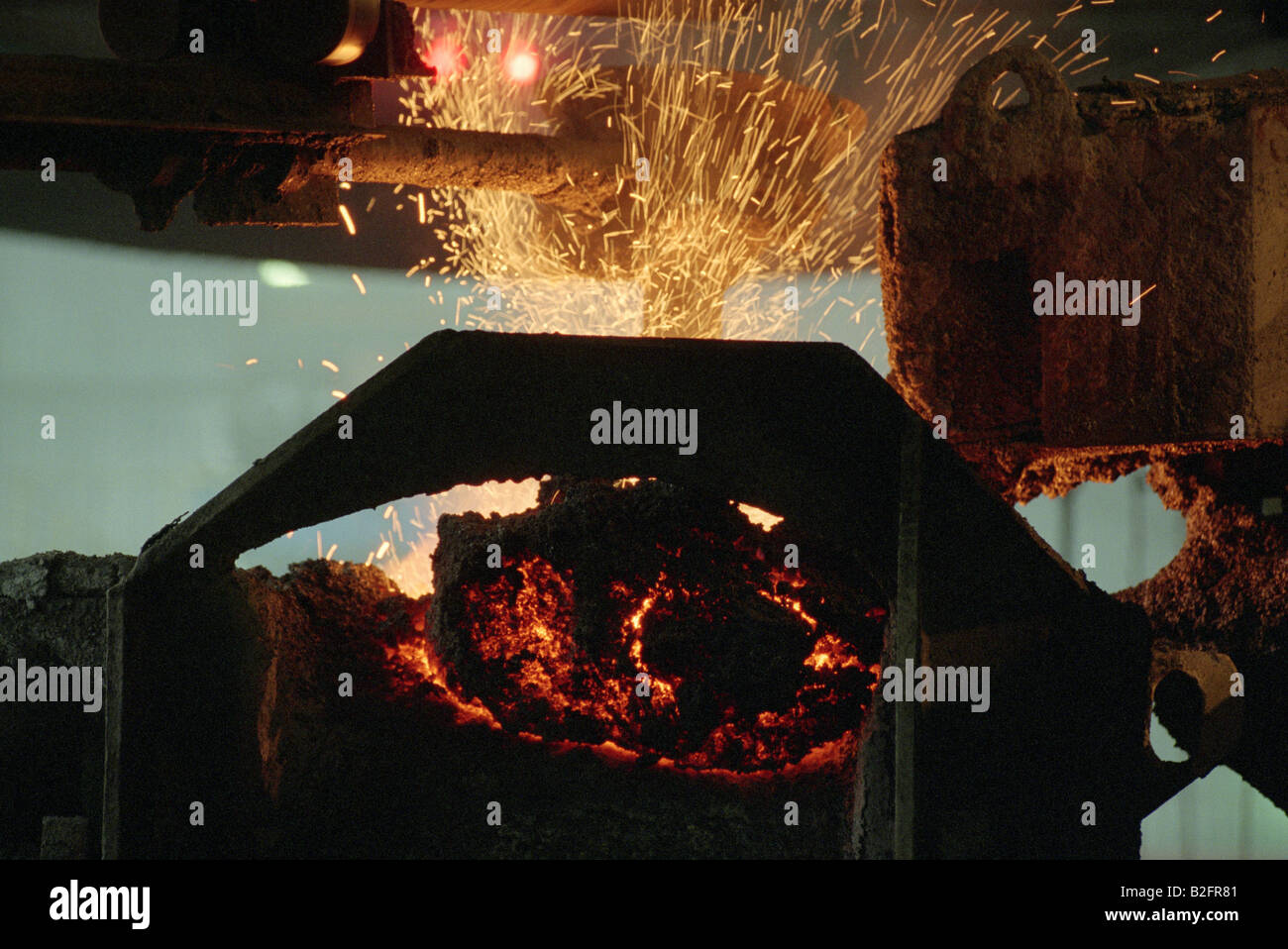 Hot Metal Pouring Stock Photo - Alamy