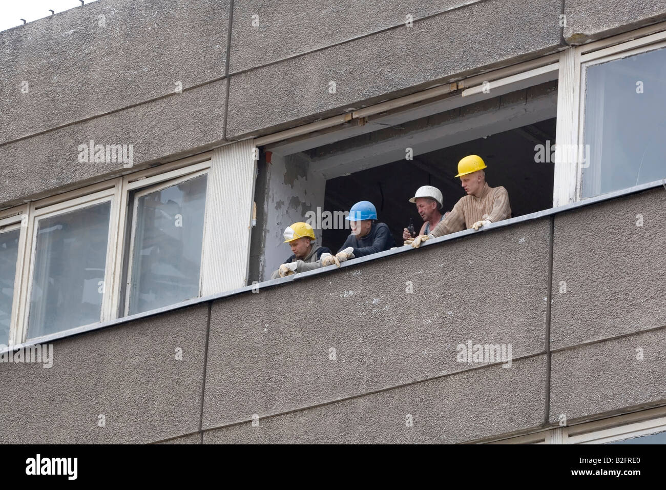 Berlin germany construction workers construction hi-res stock ...