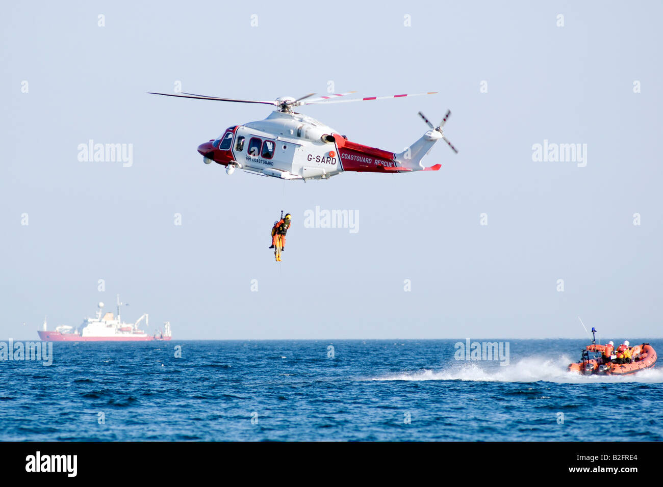 A co ordinated operation with the In shore lifeboat and Coastguard ...