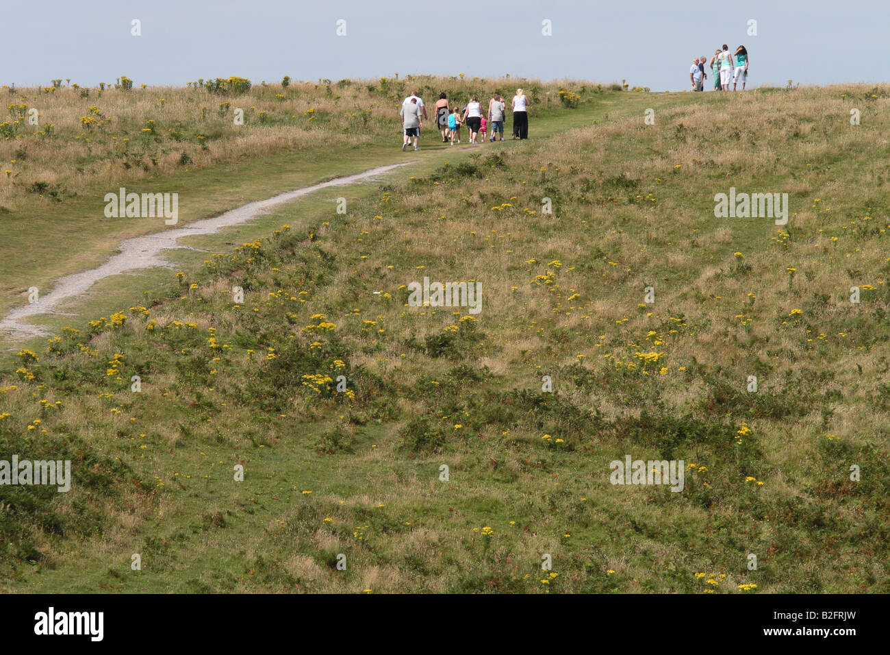 Brean down climb hi-res stock photography and images - Alamy