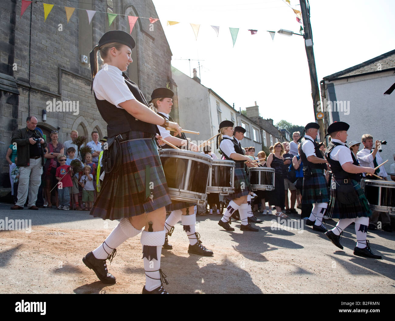 Scottish Pipe Band Langholm Common Riding Langholm Scotland UK Stock ...