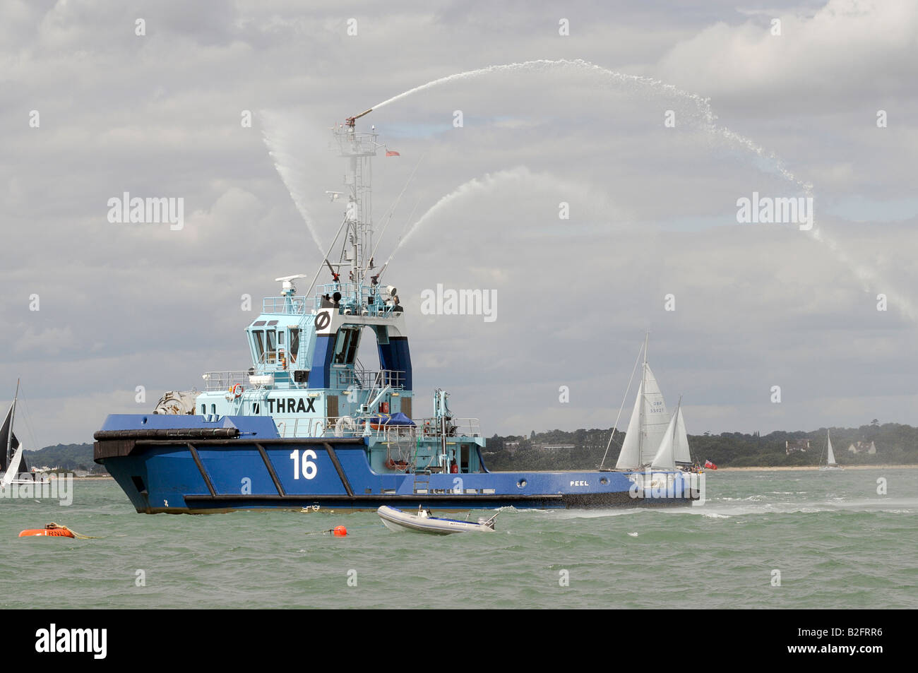 tug boat with fire fighting capabilities designed for towing tankships ...