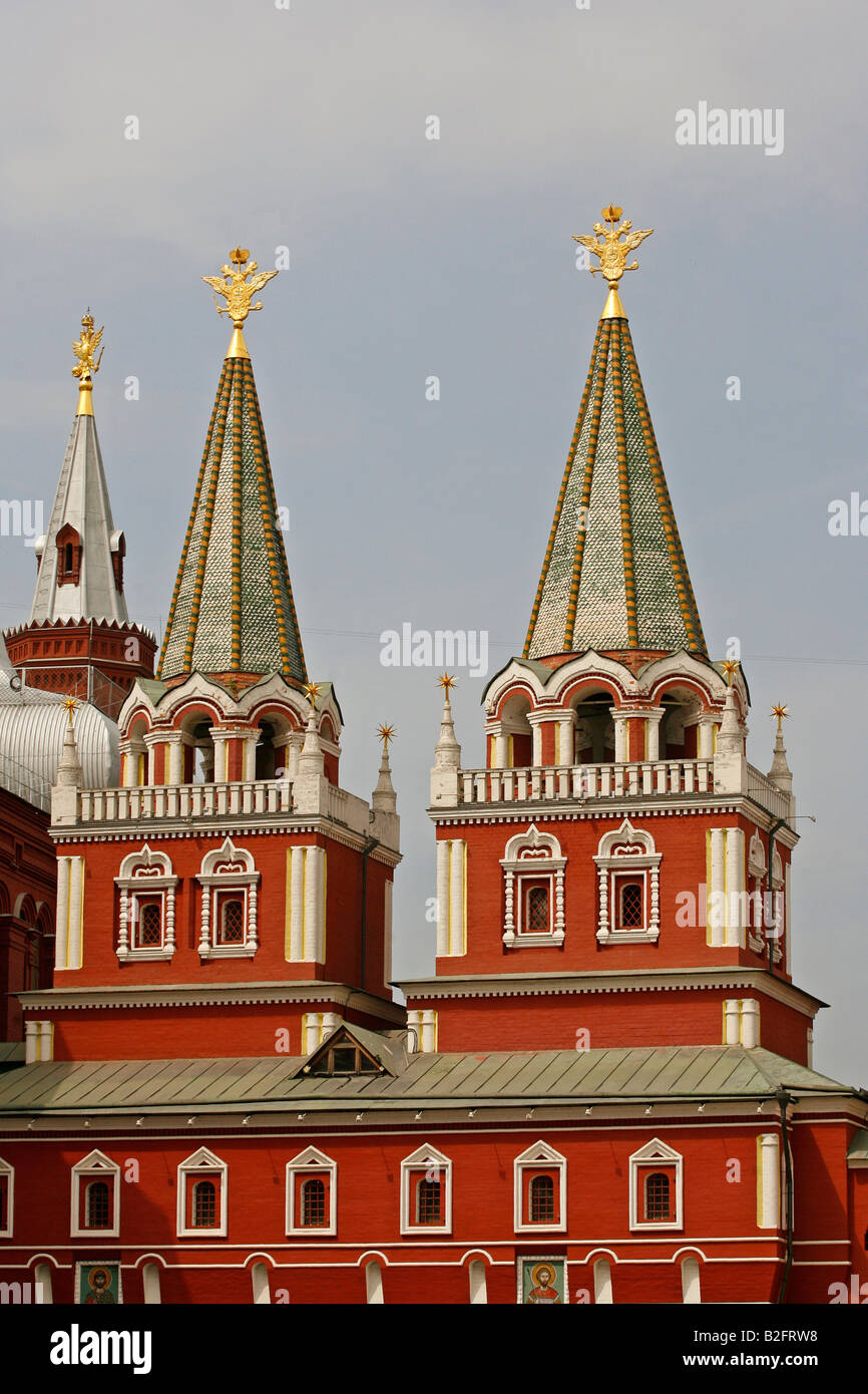 Resurrection Gate Iberian Gate Red Square Moscow Russia Stock Photo - Alamy