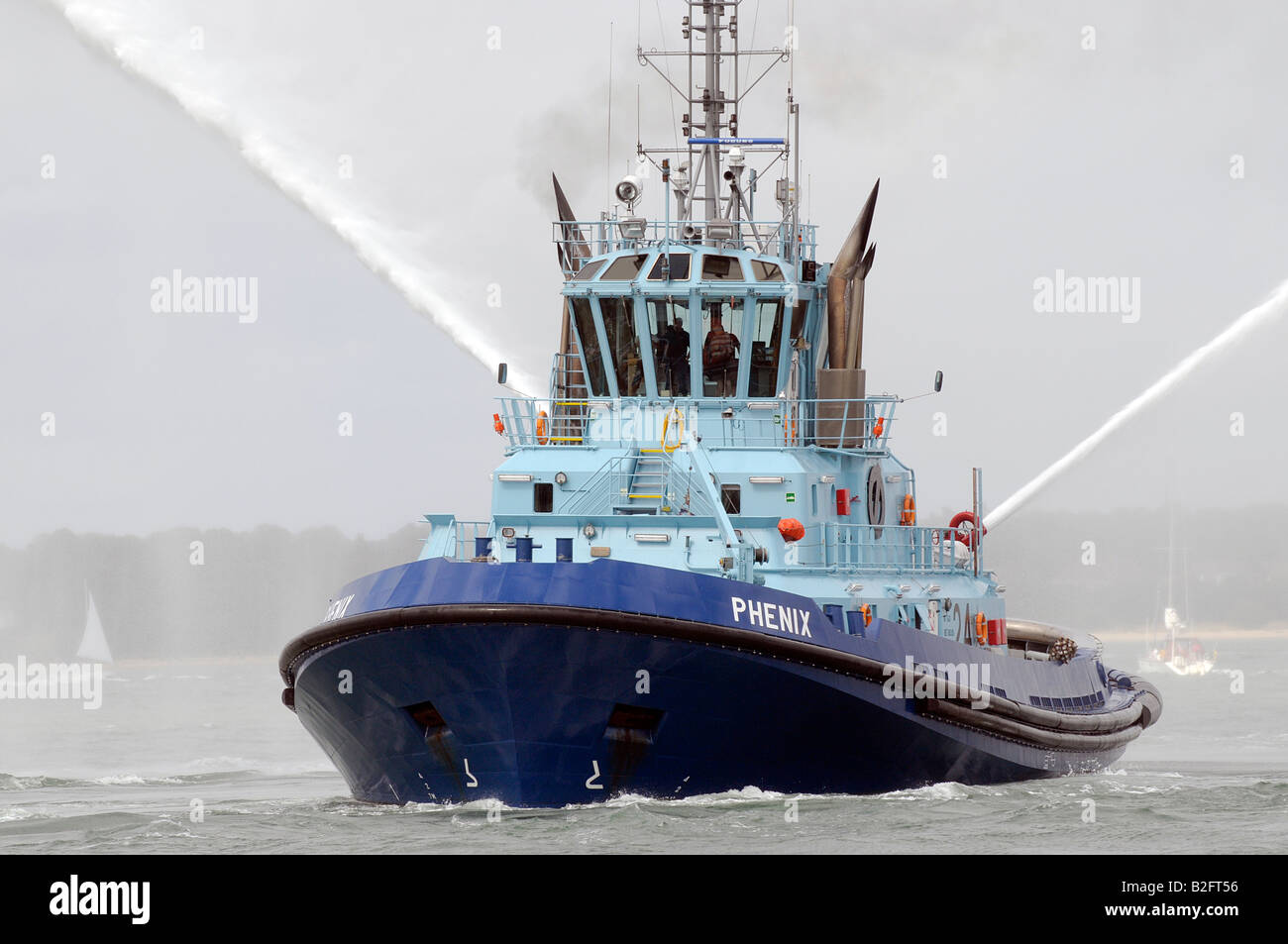 tug boat with fire fighting capabilities designed for towing tankships ...