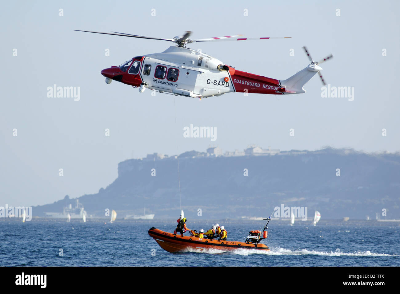 A co ordinated Search and Rescue operation with the In shore lifeboat ...