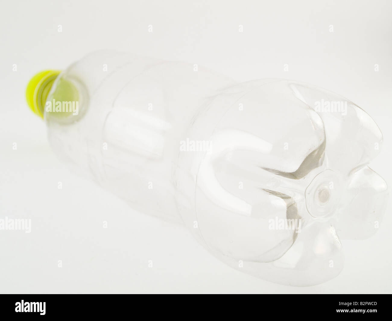 PVCu Plastic Bottle With Green Cap Screwed on Clear Bottle Isometric ...