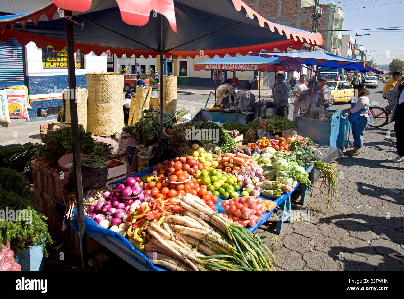Fruits and Vegetables market stall, Otavalo,Ecuador 70290 Ecuador ...