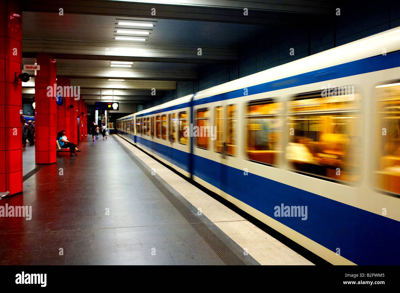 The underground in Munich Germany Stock Photo - Alamy