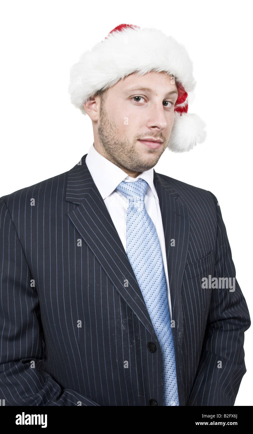 Businessman santa cap hi-res stock photography and images - Alamy