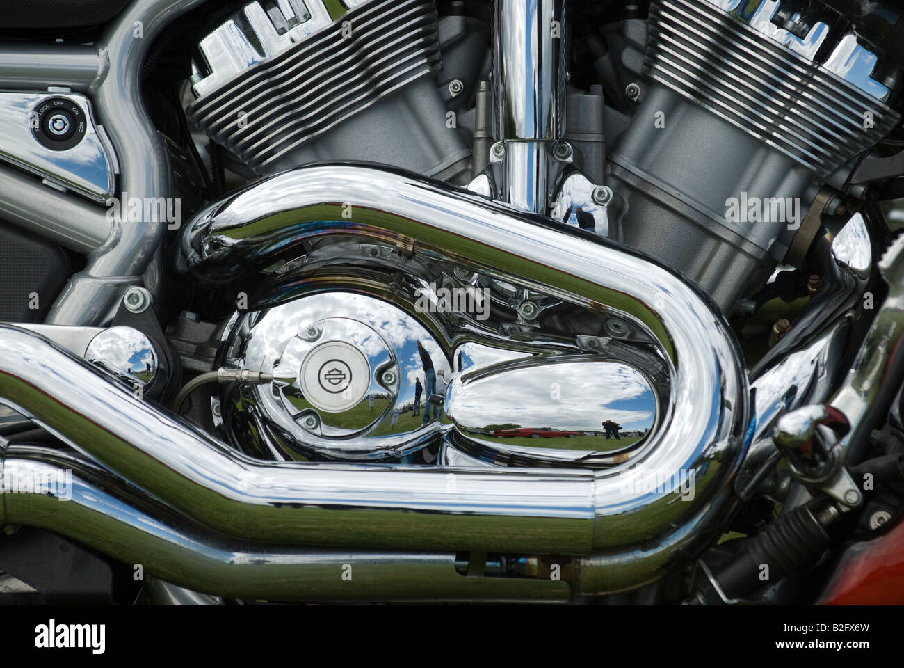 engine of Harley Davidson Motorcycle Stock Photo - Alamy