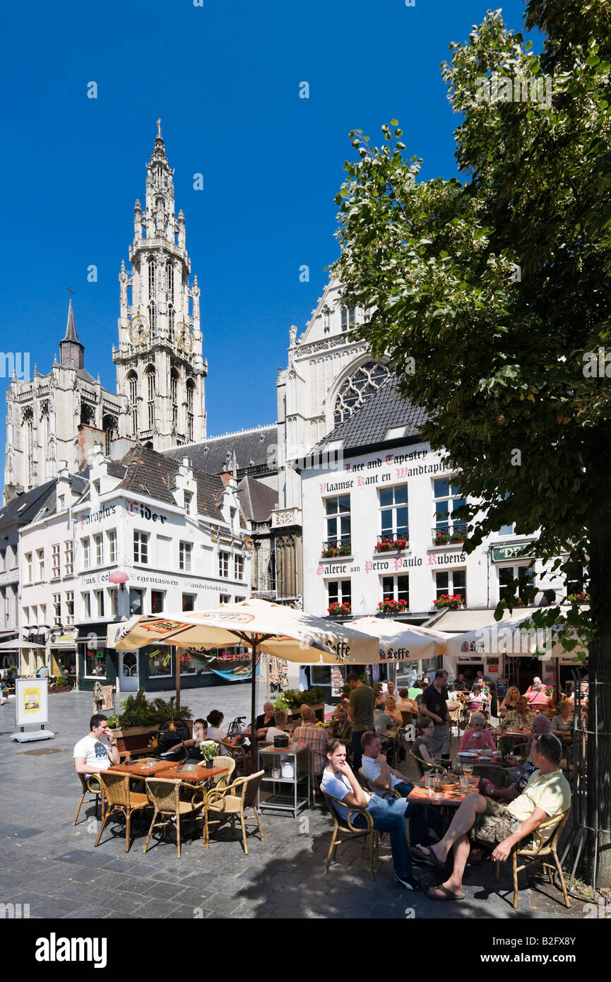 Groenplaats square antwerp cafes hi-res stock photography and images ...