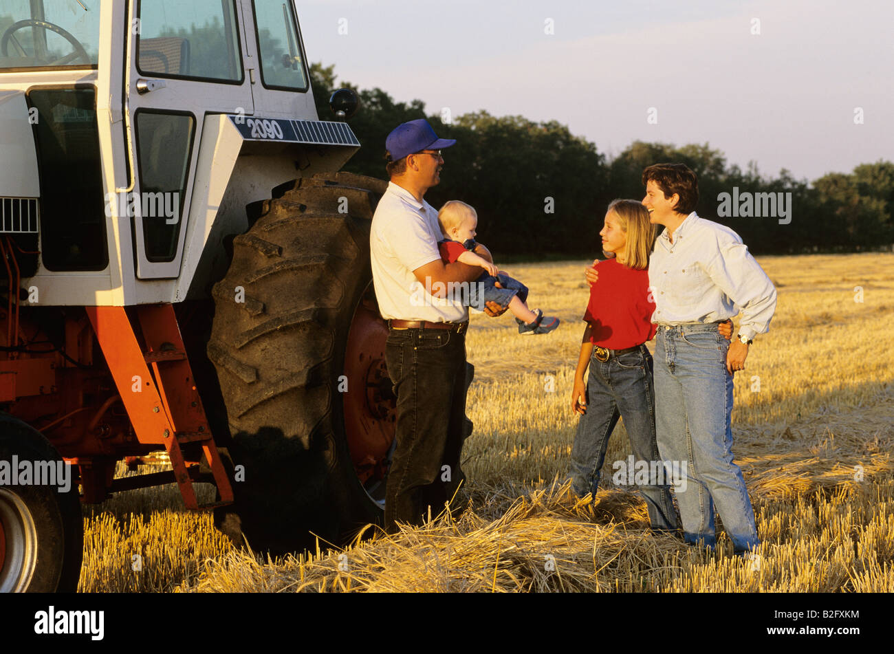 Boy farming in field tractor hi-res stock photography and images - Alamy