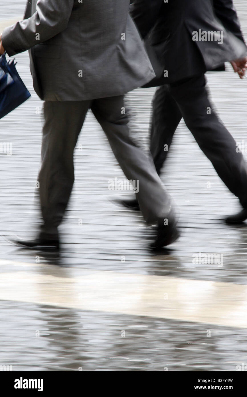 Two commuters walking work hi-res stock photography and images - Alamy