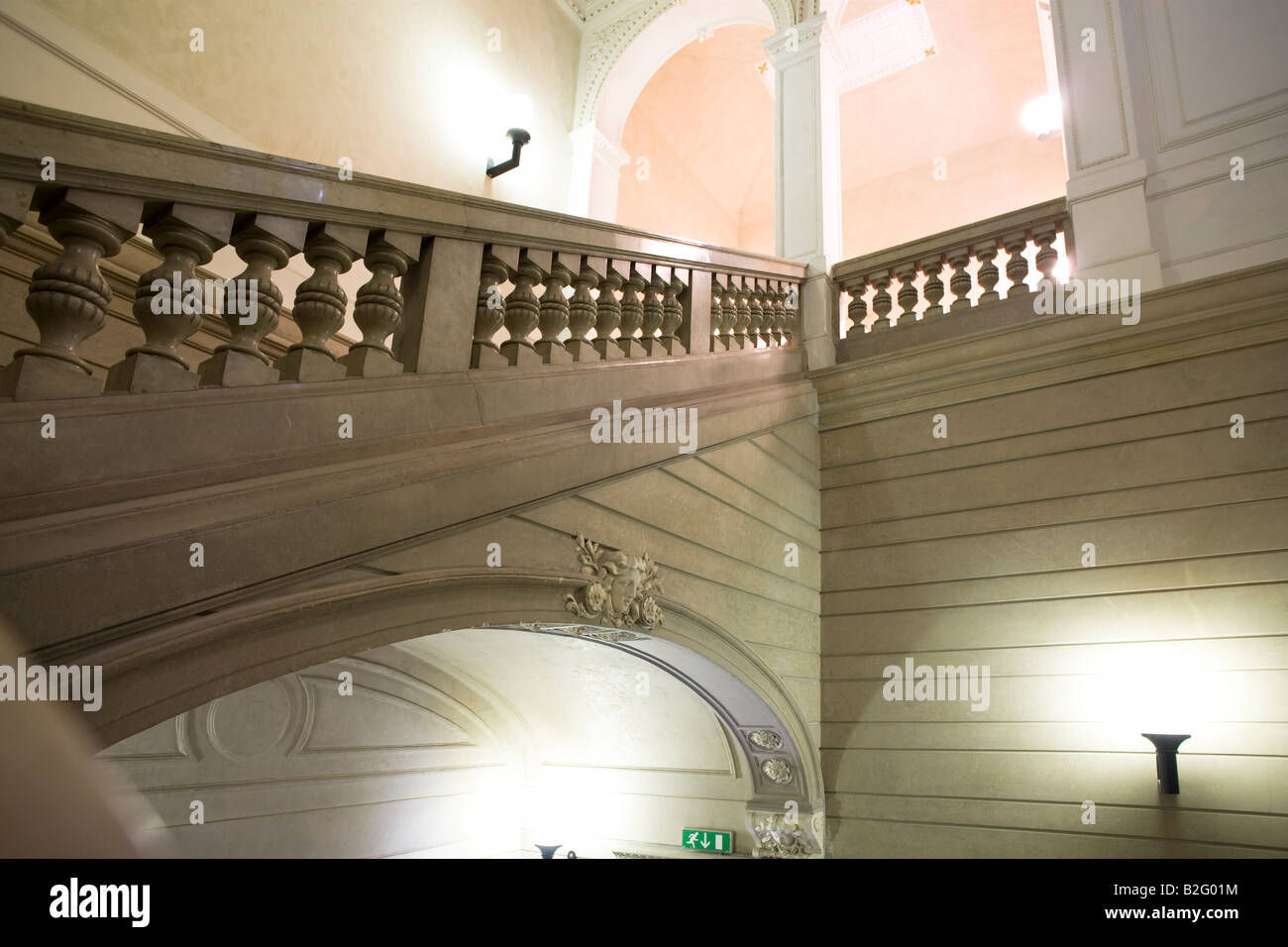Villa Tittoni Traversi Desio, Milano, Italy. Stairway indoors Stock ...