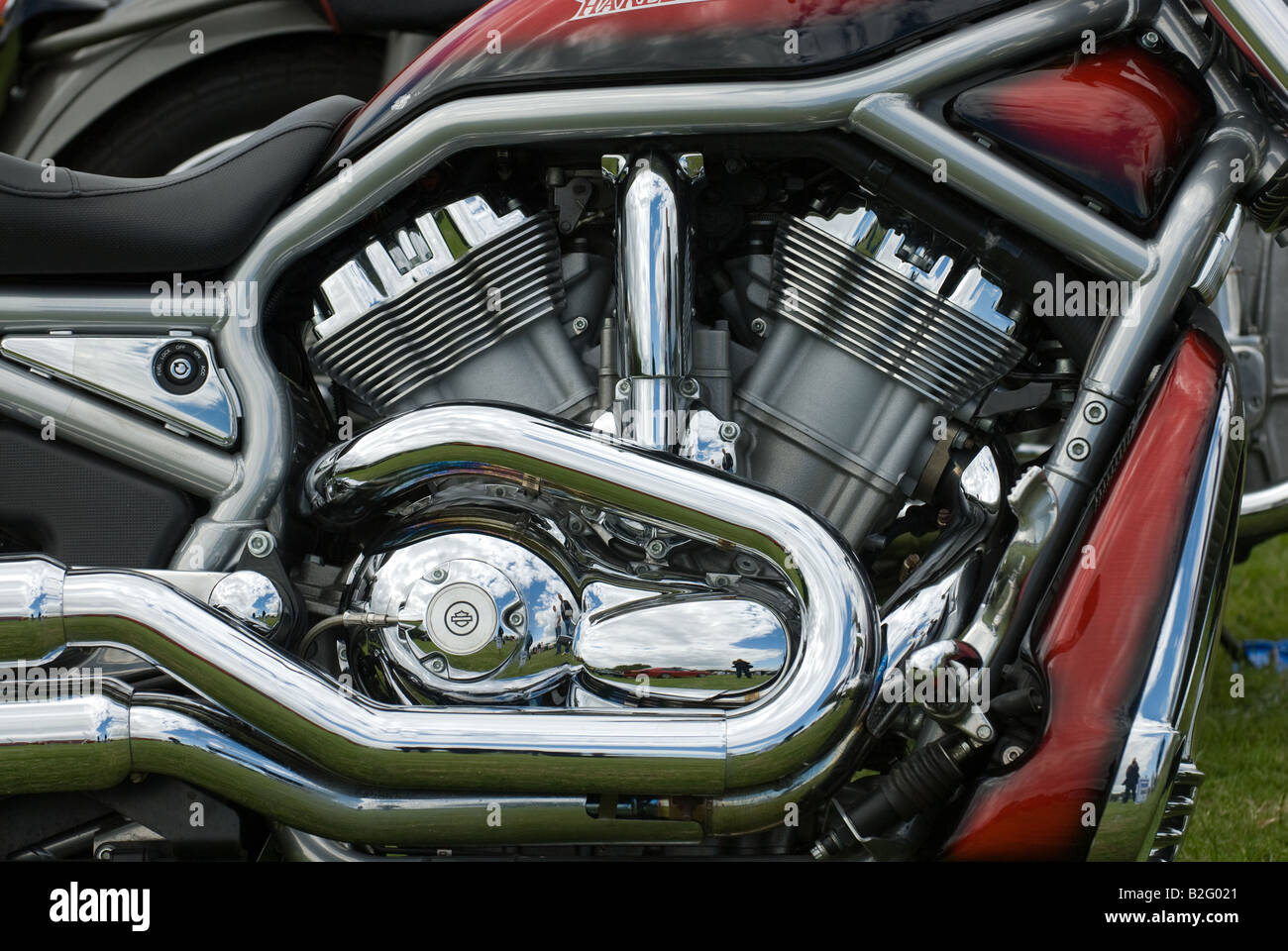 polished Engine of Harley Davidson Motorcycle Stock Photo - Alamy