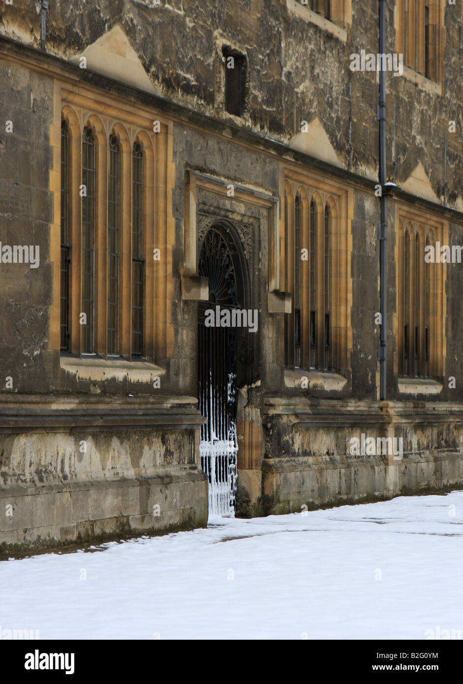 Old Bodleian Library, Oxford University, in the snow Stock Photo - Alamy