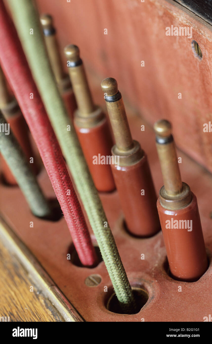 Vintage telephone switchboard Stock Photo - Alamy