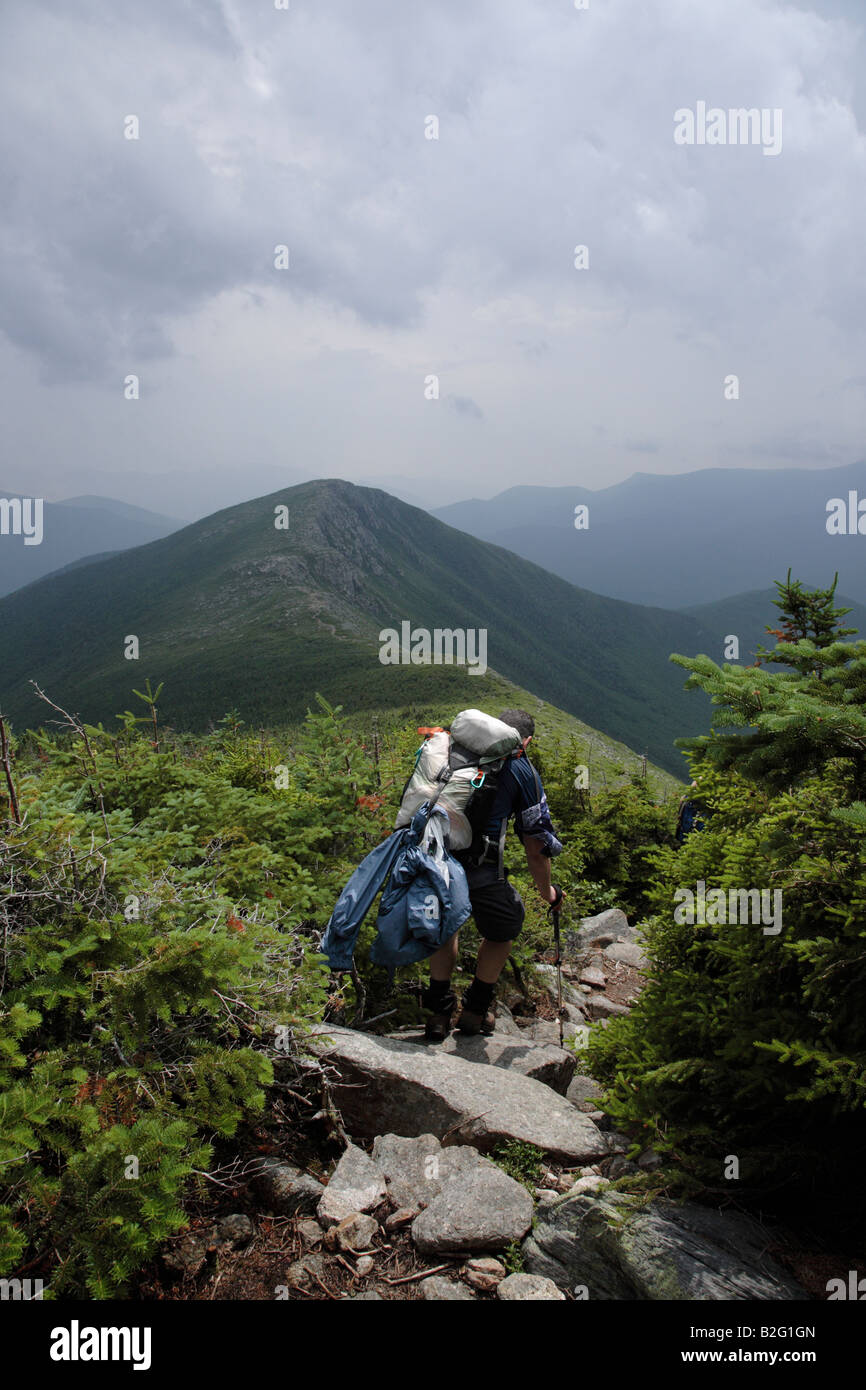 Hikers make their way along the Bondcliff Trail during the summer ...