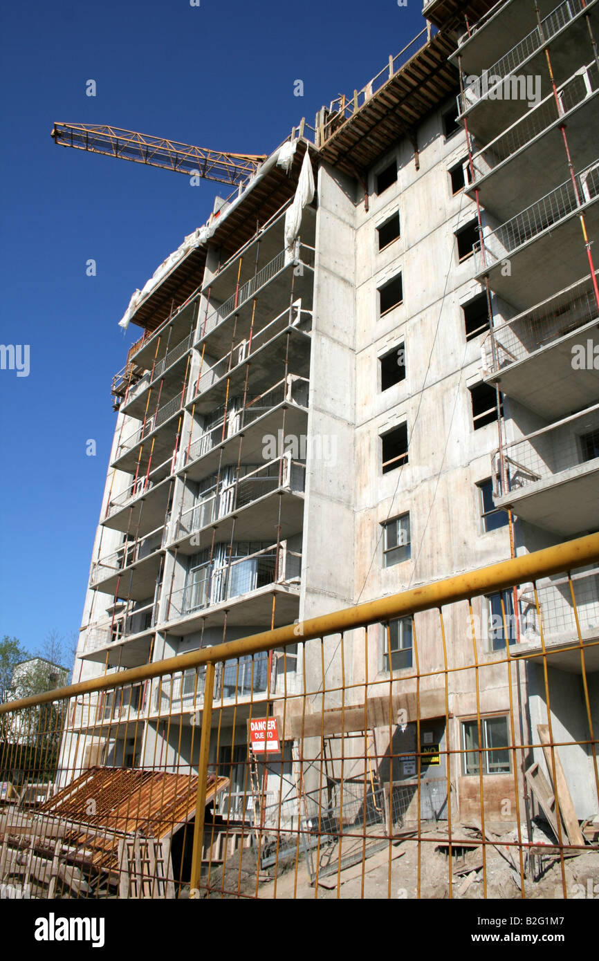 Apartment Construction Site Stock Photo - Alamy
