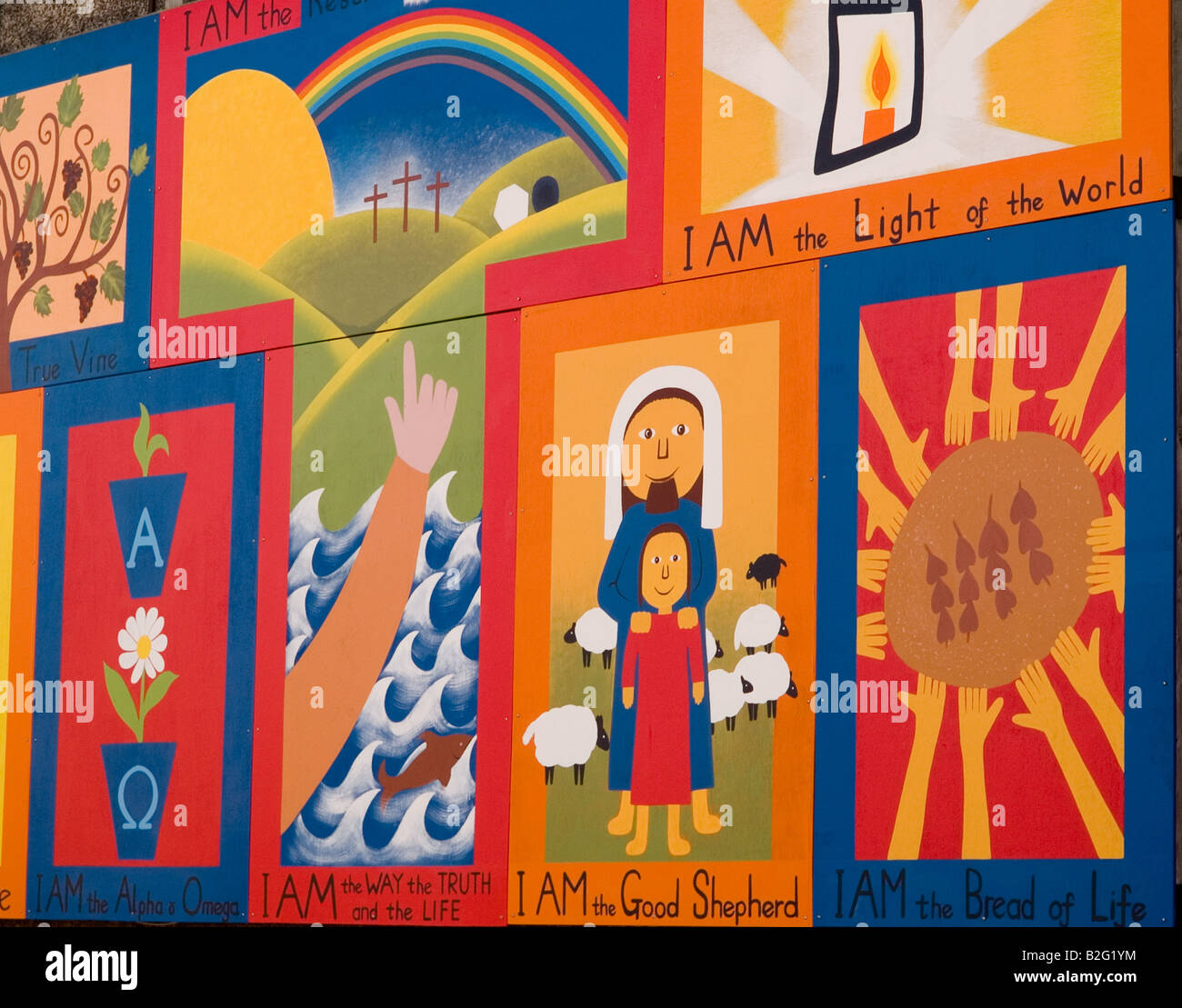christian religious poster Stock Photo - Alamy