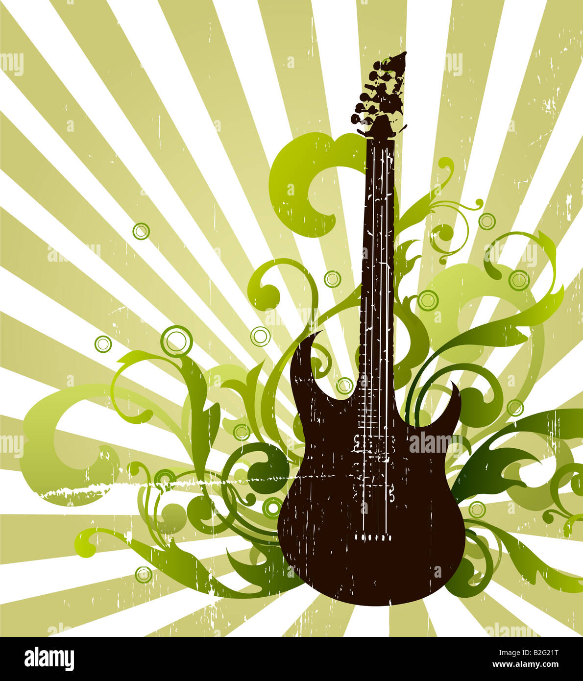illustration drawing of musical background Stock Photo - Alamy