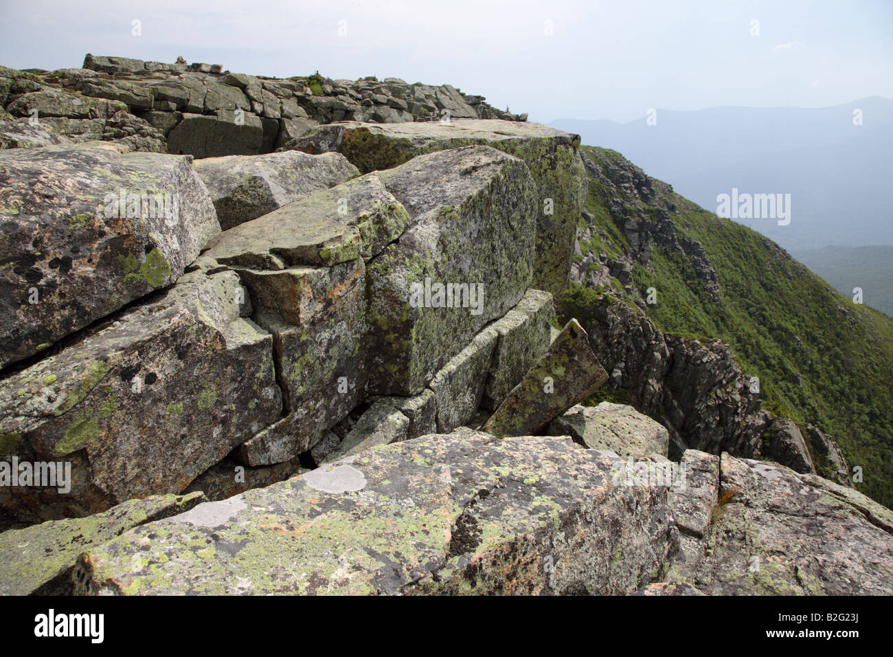 The summit of Bondcliff in the Pemigewasset Wilderness during the ...