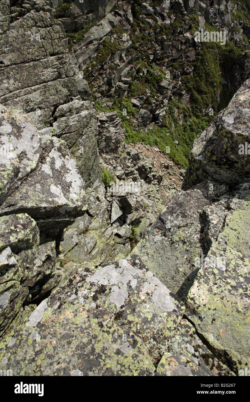 The summit of Bondcliff in the Pemigewasset Wilderness during the ...