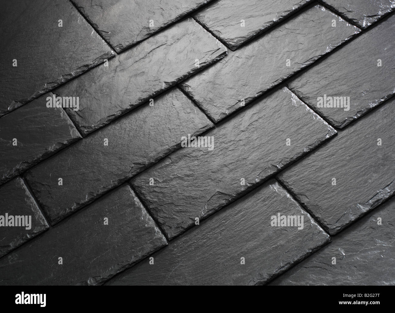Slate roof tiles Stock Photo - Alamy
